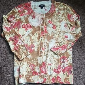 Talbots | Sweaters | Talbots Beaded Floral Cardigan | Poshmark